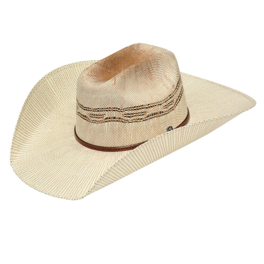 Ariat Bangora Maverick Western Straw Hat - Ivory/Tan - Al-Bar Ranch