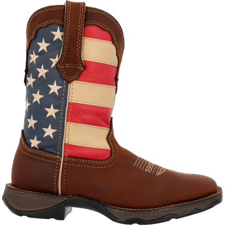 Durango Lady Rebel Patriotic Flag Boot - Brown & Union Flag - Al-Bar Ranch
